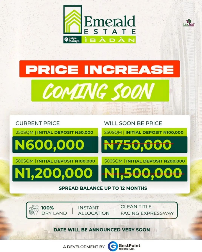 Emerald Estate, Ibadan: Don't Miss Out on This Goldmine! | LandMall Technology, Nigeria